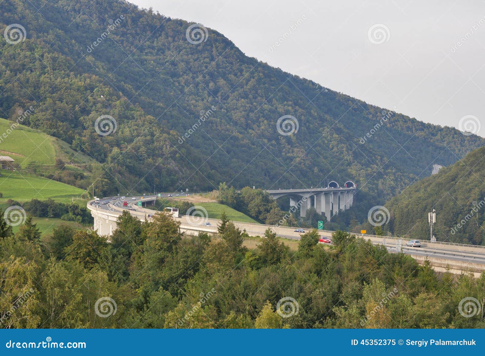 Slovenia mountain highway stock image. Image of kraberk - 45352375