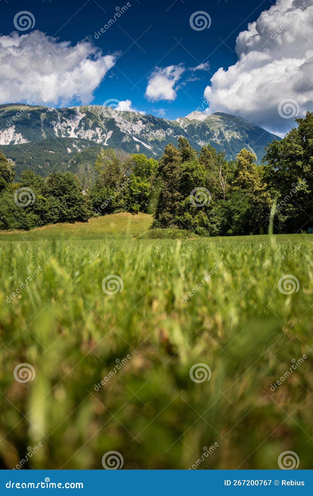 Slovenian mountain stock image. Image of jasna, dawn - 267200767