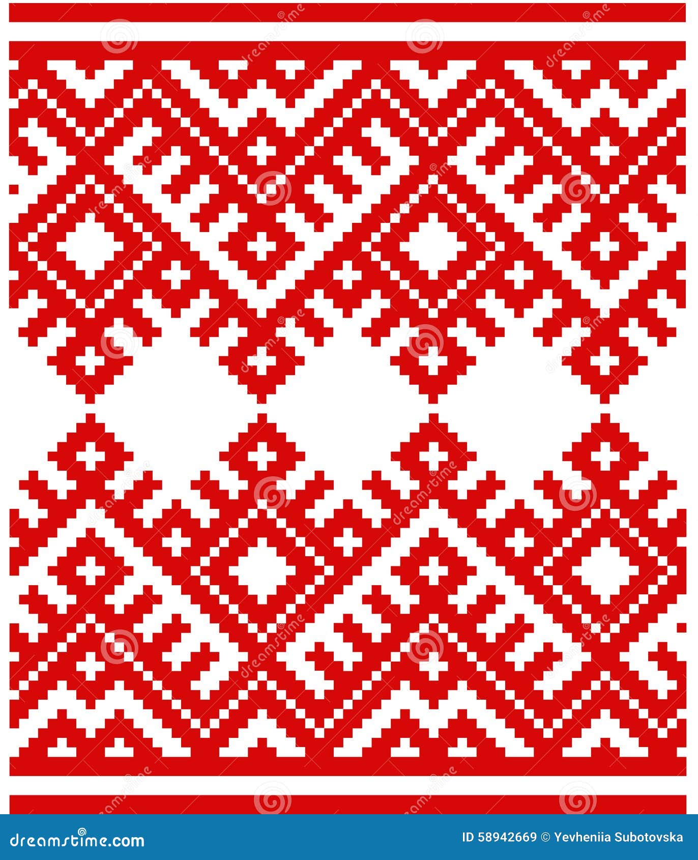 Slovenian Traditional Pattern Ornament. Background. Belarusian Pattern ...
