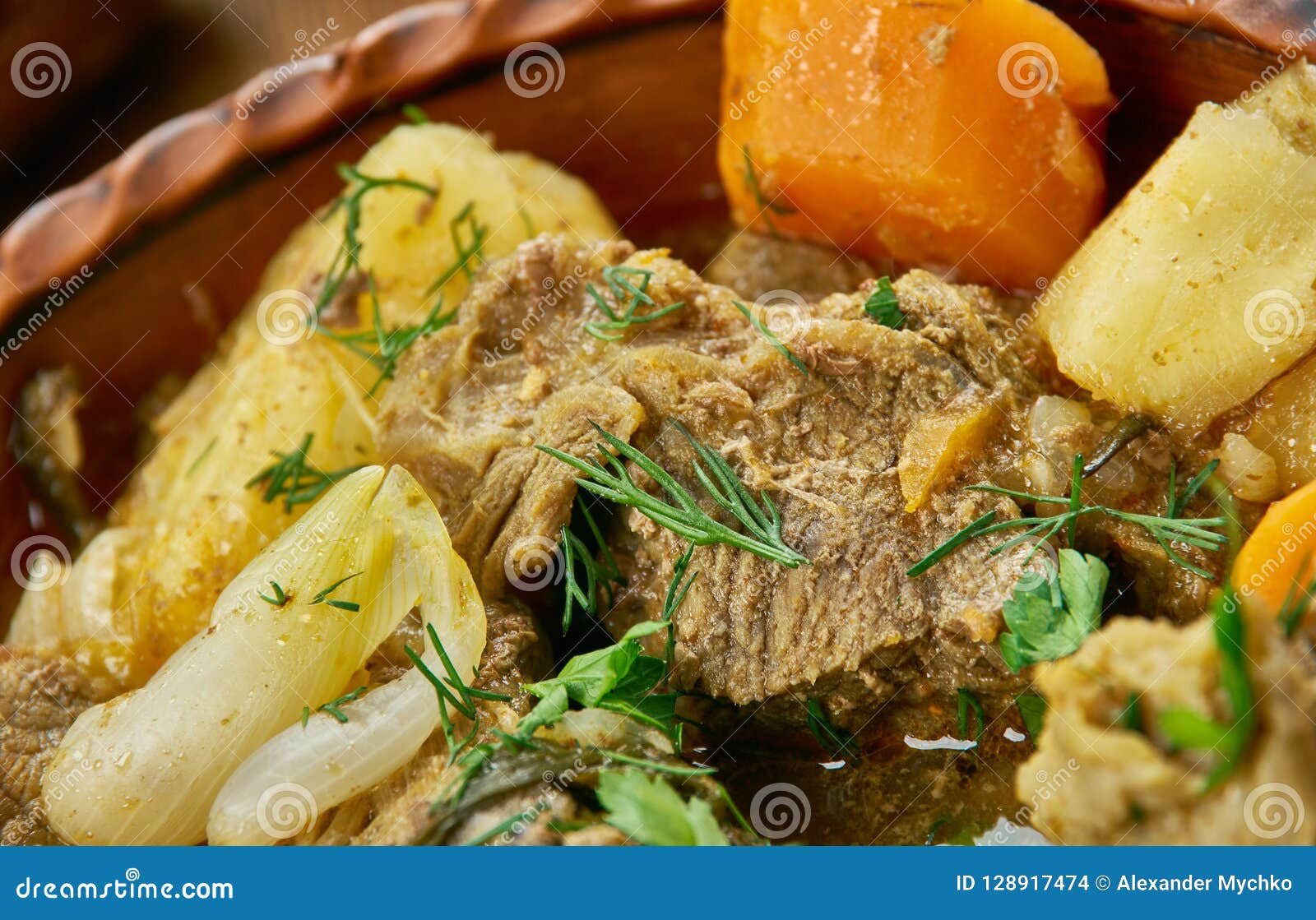 Slow Cooked Scottish Beef Stew Stock Photo - Image of carrot, dinner ...