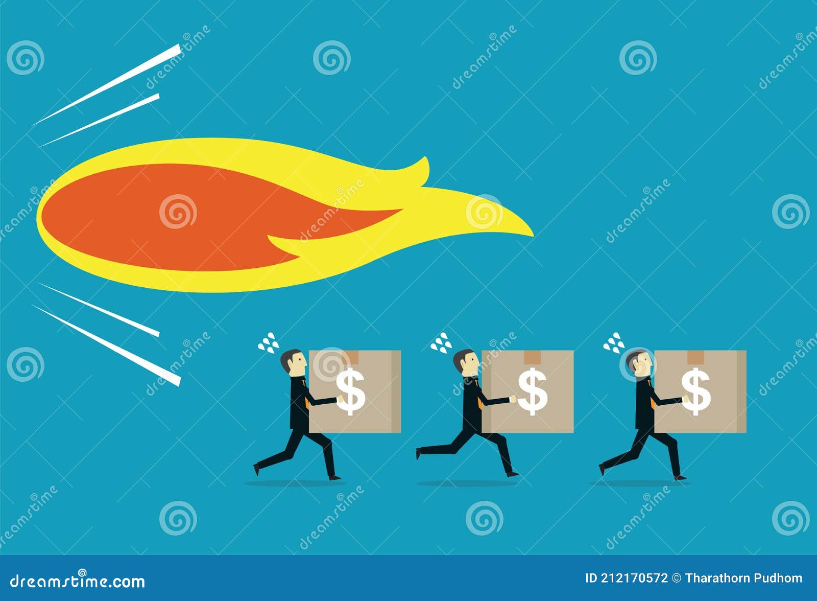Slow Delivery Made the Boss Angry Stock Vector - Illustration of ...