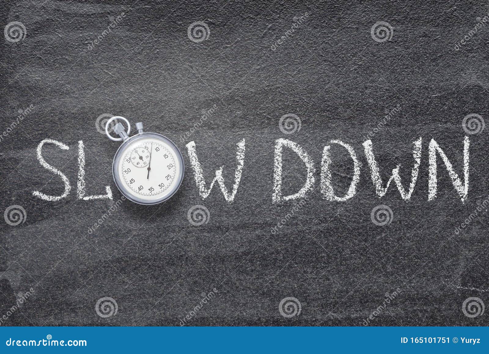 Slow down watch stock image. Image of symbol, written - 165101751
