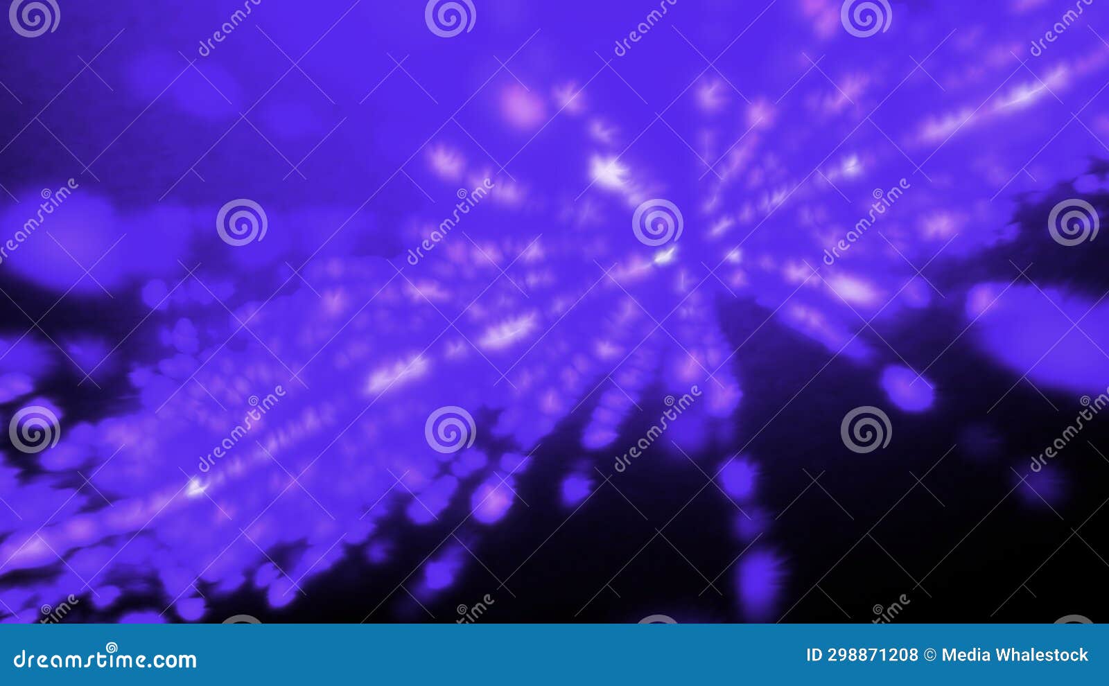 Slow Energy Flying Particles. Motion. Lines of Tiny Shining Lines with ...