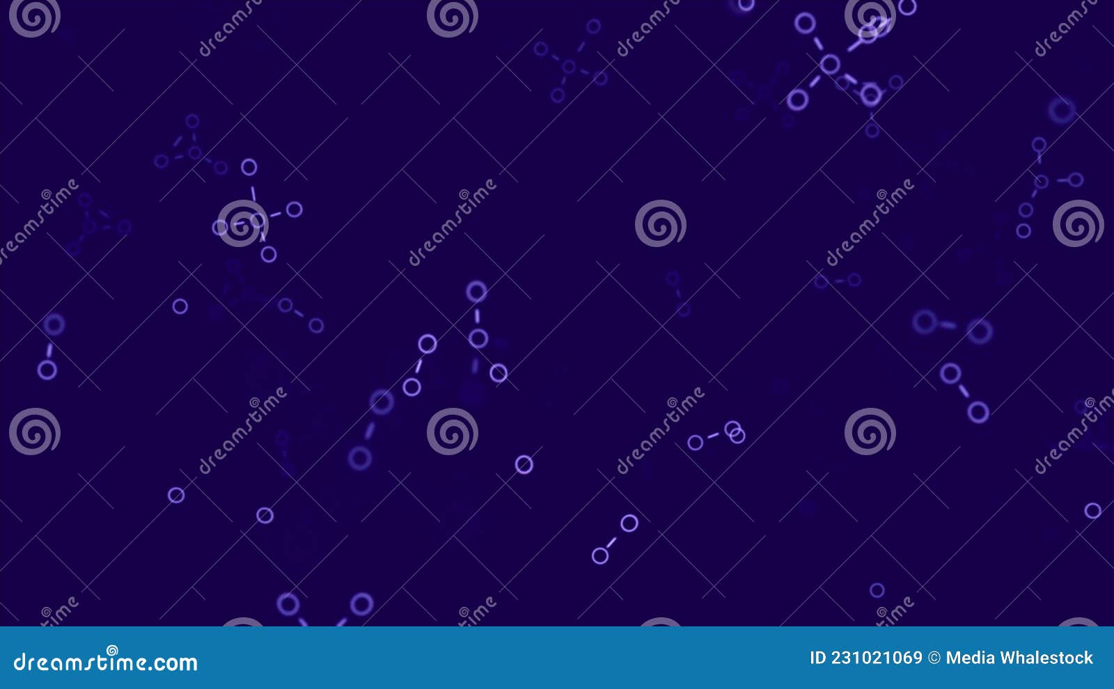 Slow Flow of Chains of Molecules on Colored Background. Animation ...