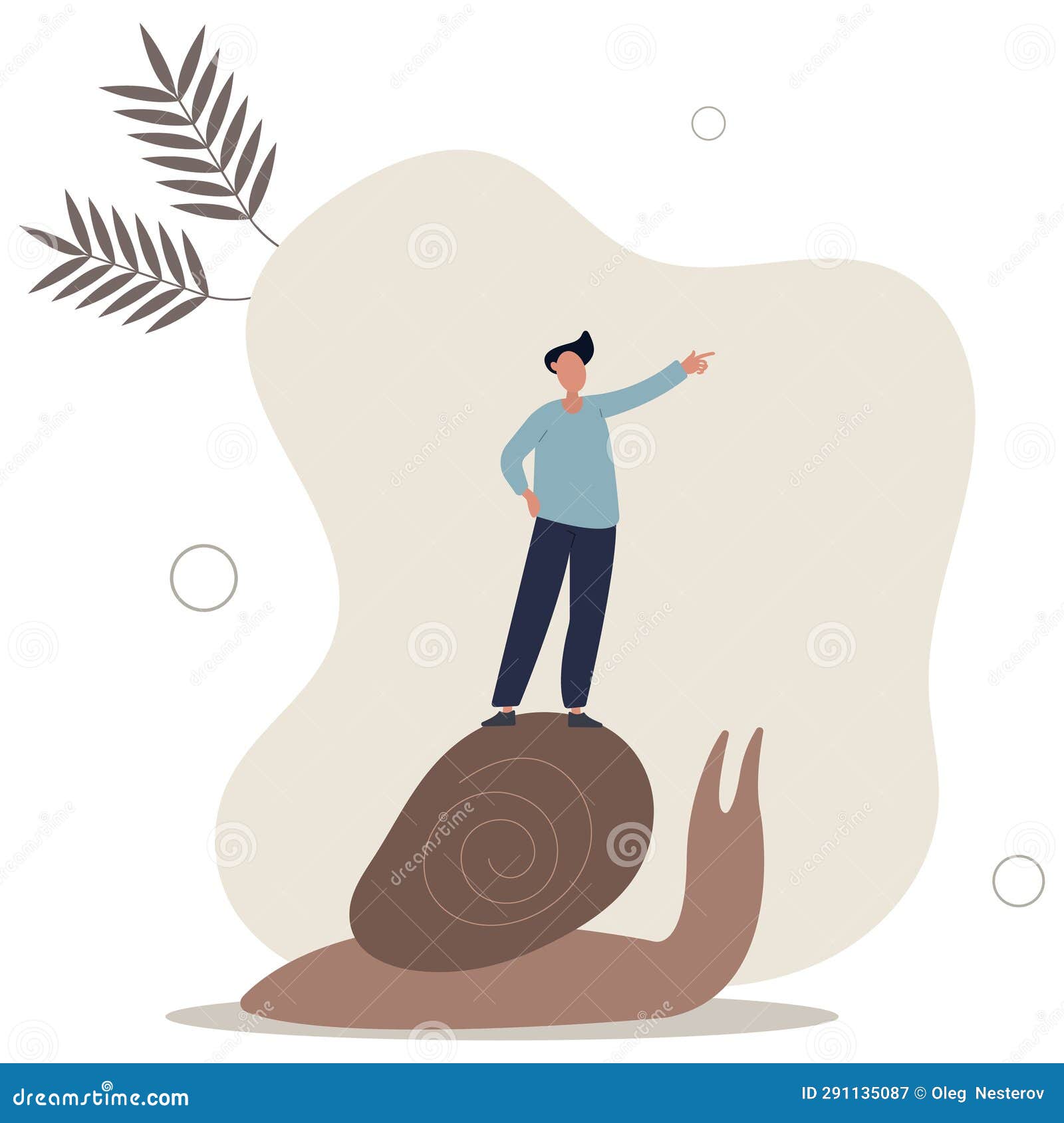 Slow Growth Icon With Hand And Plant Cartoon Vector | CartoonDealer.com ...