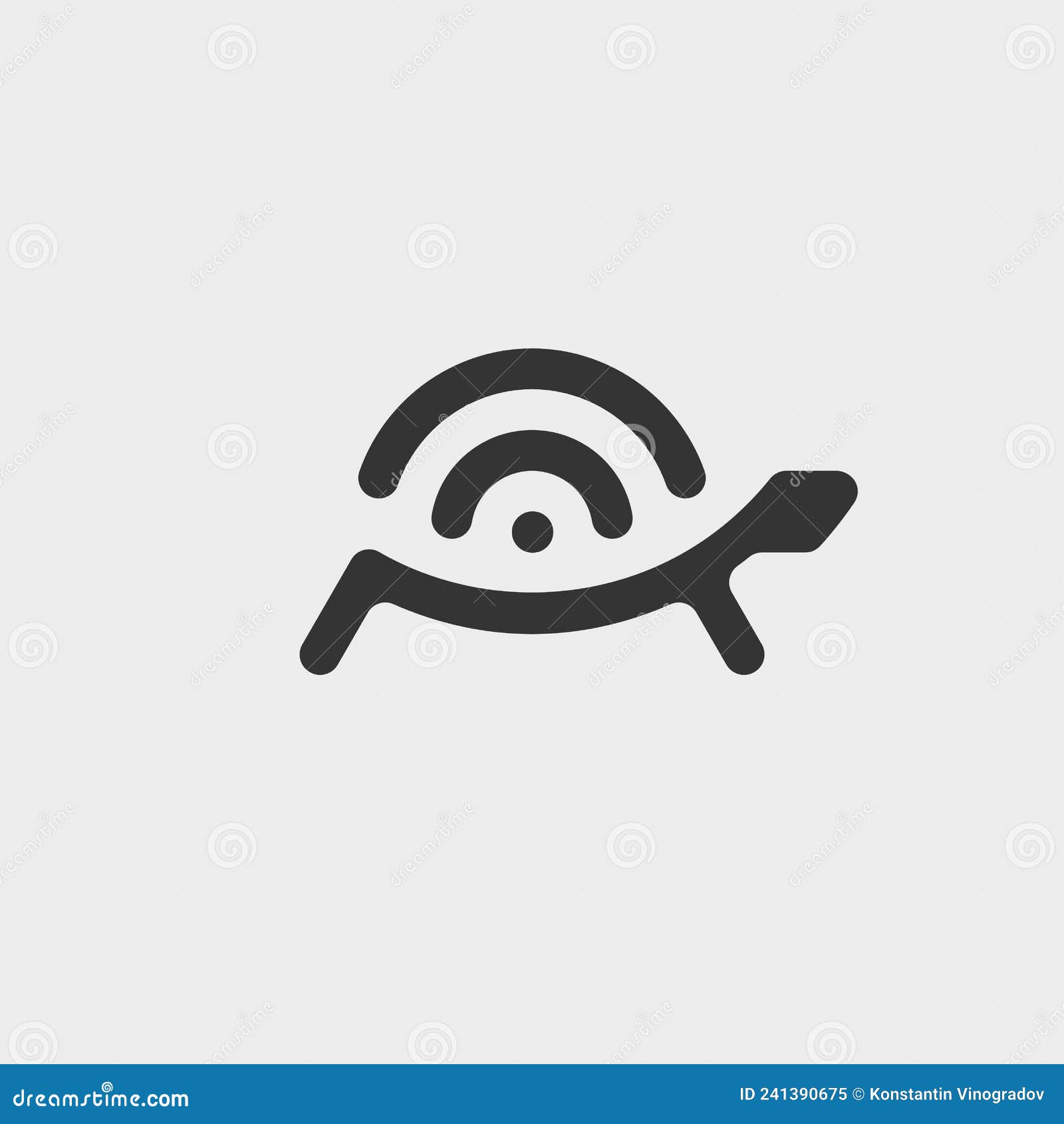 Slow Internet Connection. Simple Thin Vector Icon Stock Vector ...