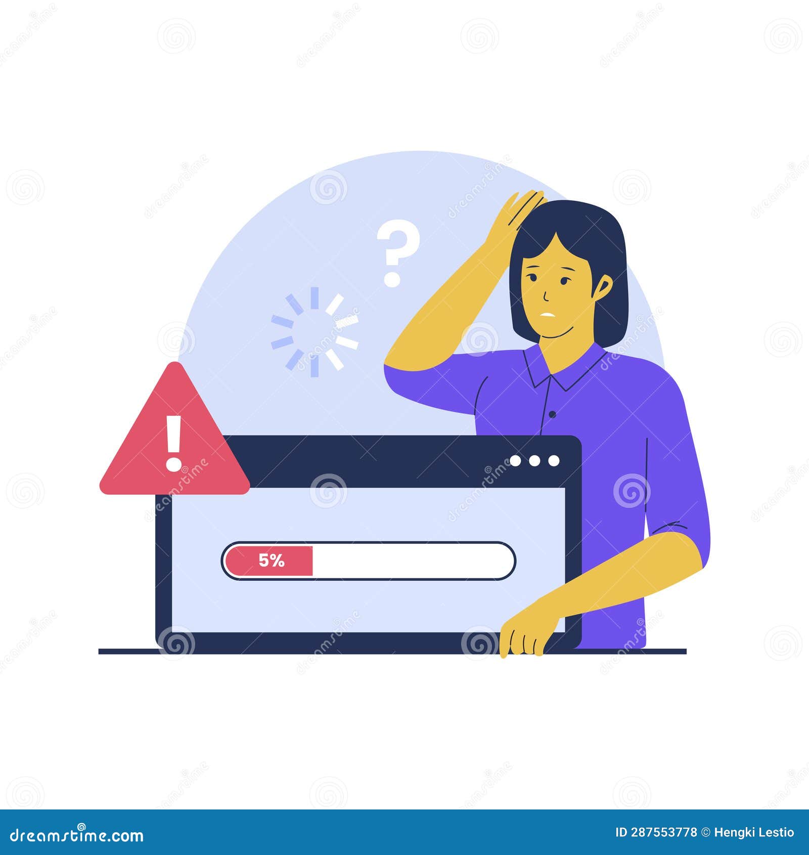 Slow Loading Of Media Content On Smartphones. Speed Test. Male User ...
