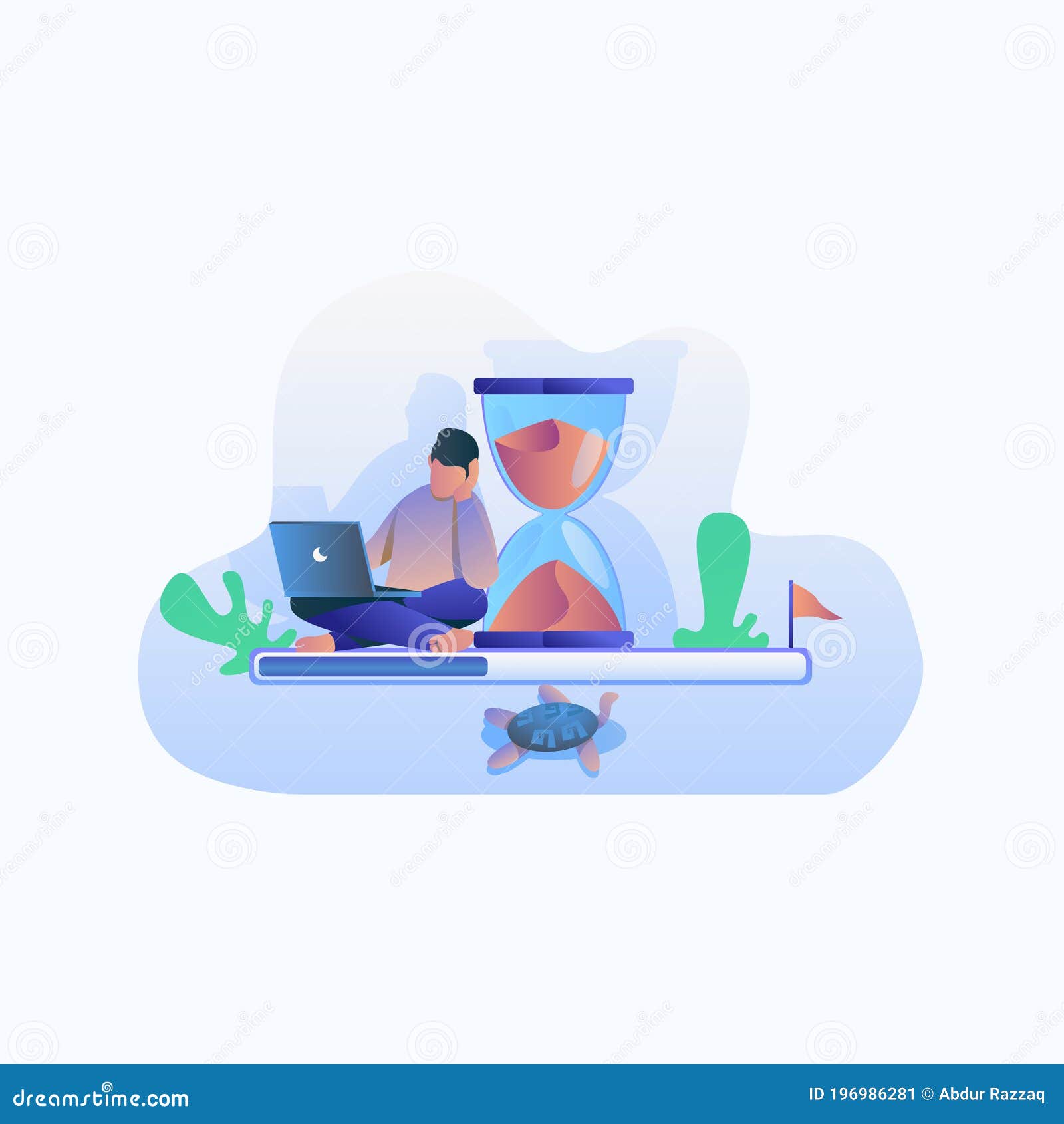 Slow Loading Internet Connection, Lazy Internet Connection Gradient ... Slow Loading Internet Connection, Lazy Internet Connection Gradient ...