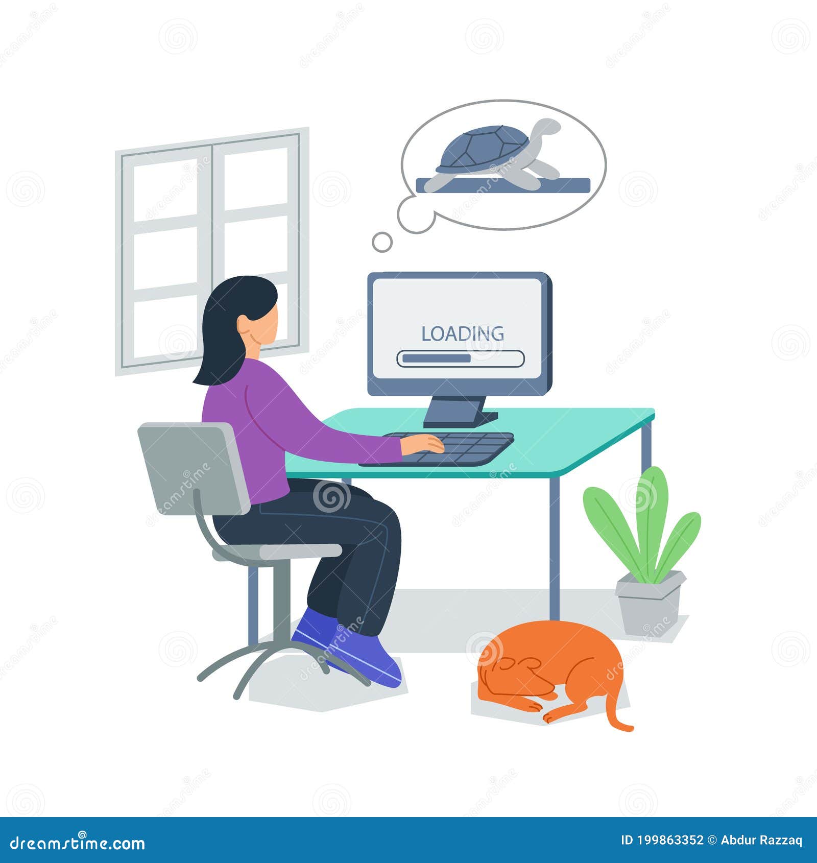Slow Loading Internet Connection, Lazy Internet Connection Gradient ... Slow Loading Internet Connection, Lazy Internet Connection Gradient ...