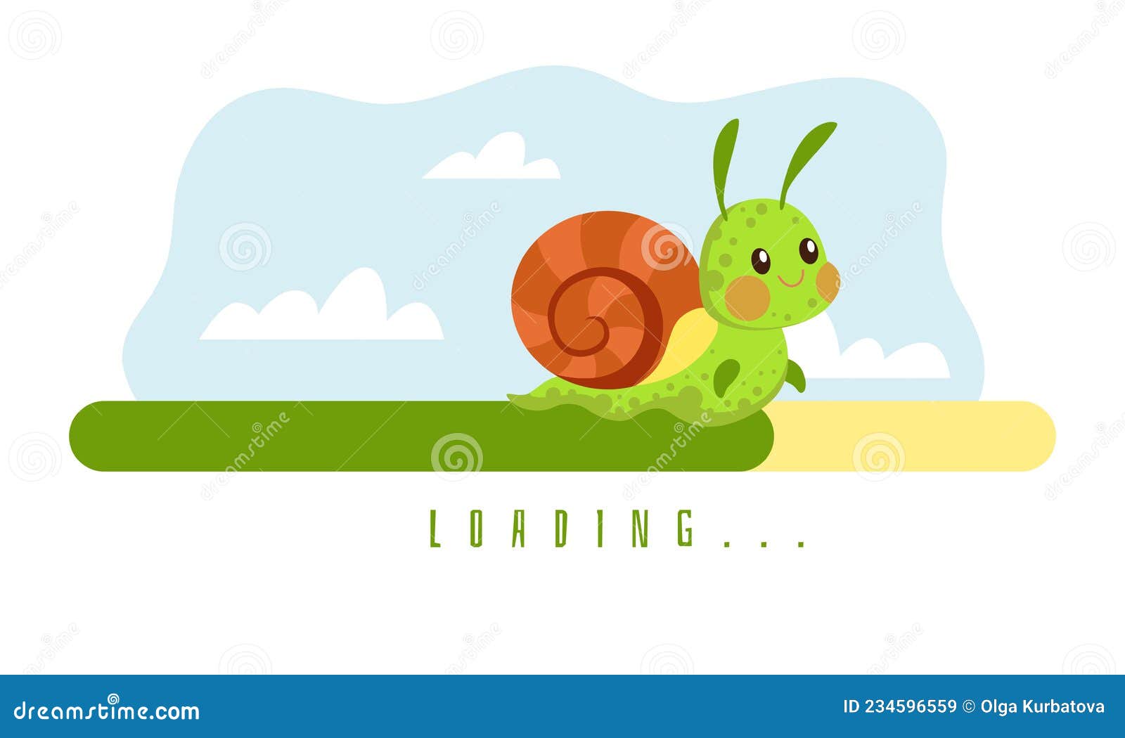 Slow And Long Loading. Waiting For Website To Restart. Progress Bar And ...