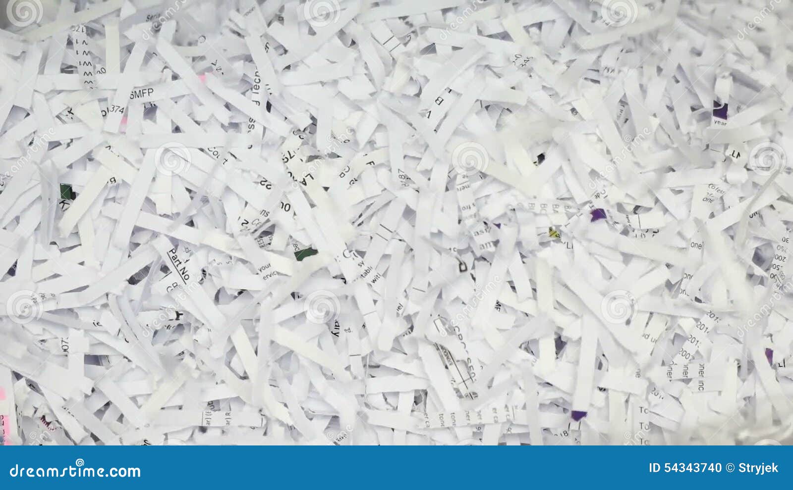 Slow Mo Video of Paper Going through a Shredder Stock Footage - Video ...