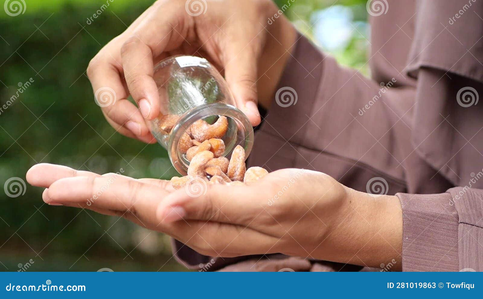 Slow Motion of Almond Nuts Pouring on Hand Stock Video - Video of snack ...
