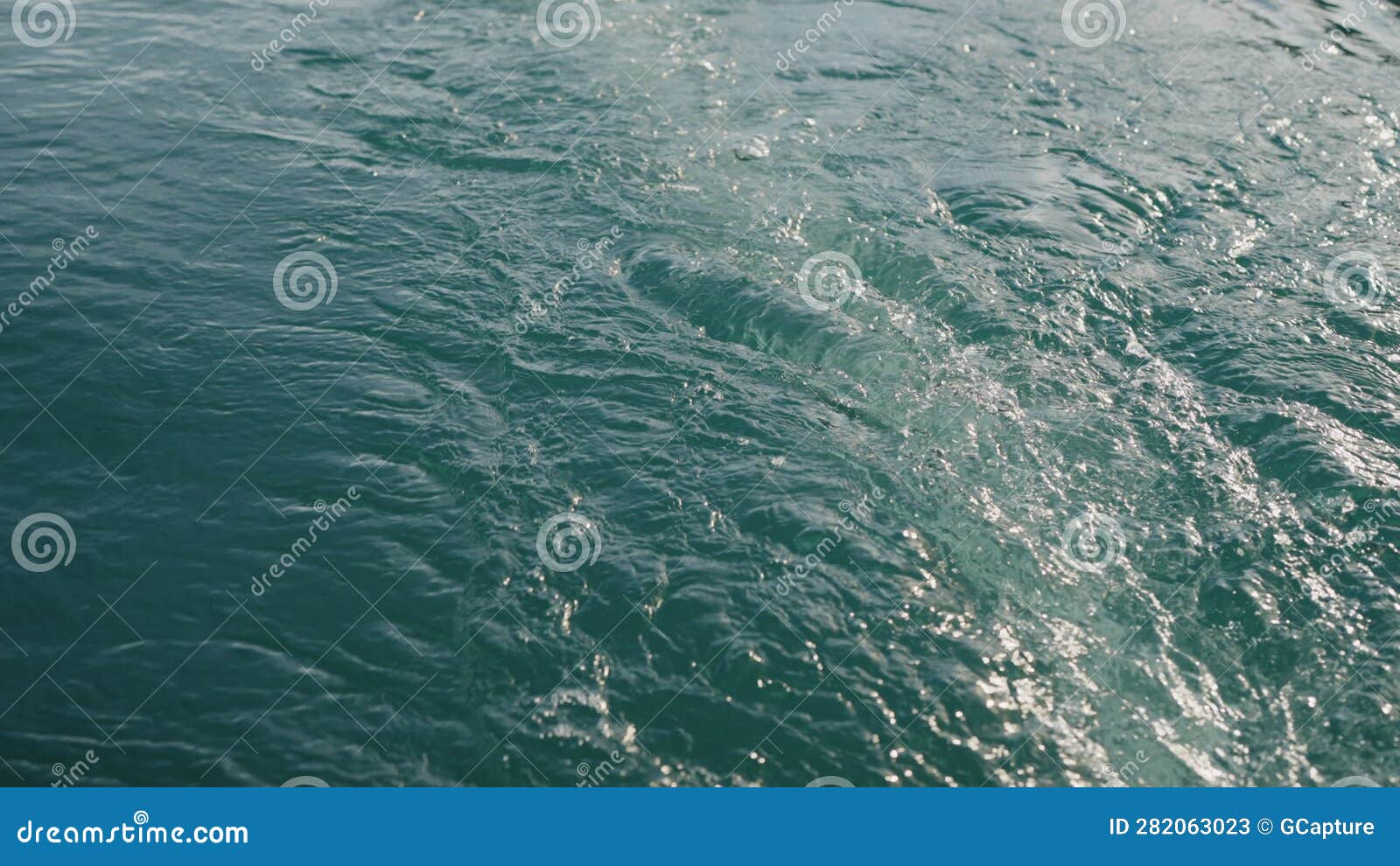 Slow Motion of Boat Trail on a Sea Surface Stock Video - Video of trace ...