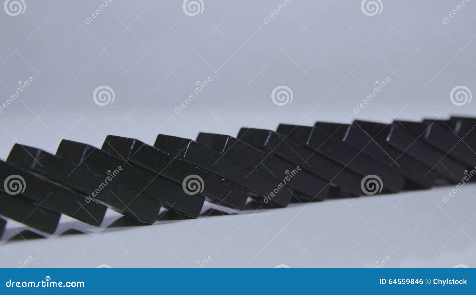 Slow Motion Domino Effect, Dominoes Falling Stock Footage - Video of ...