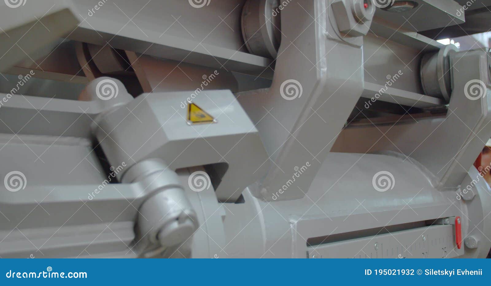 Close Up of a Moving Structure of a Mud Gun Machine for Blast Furnaces ...