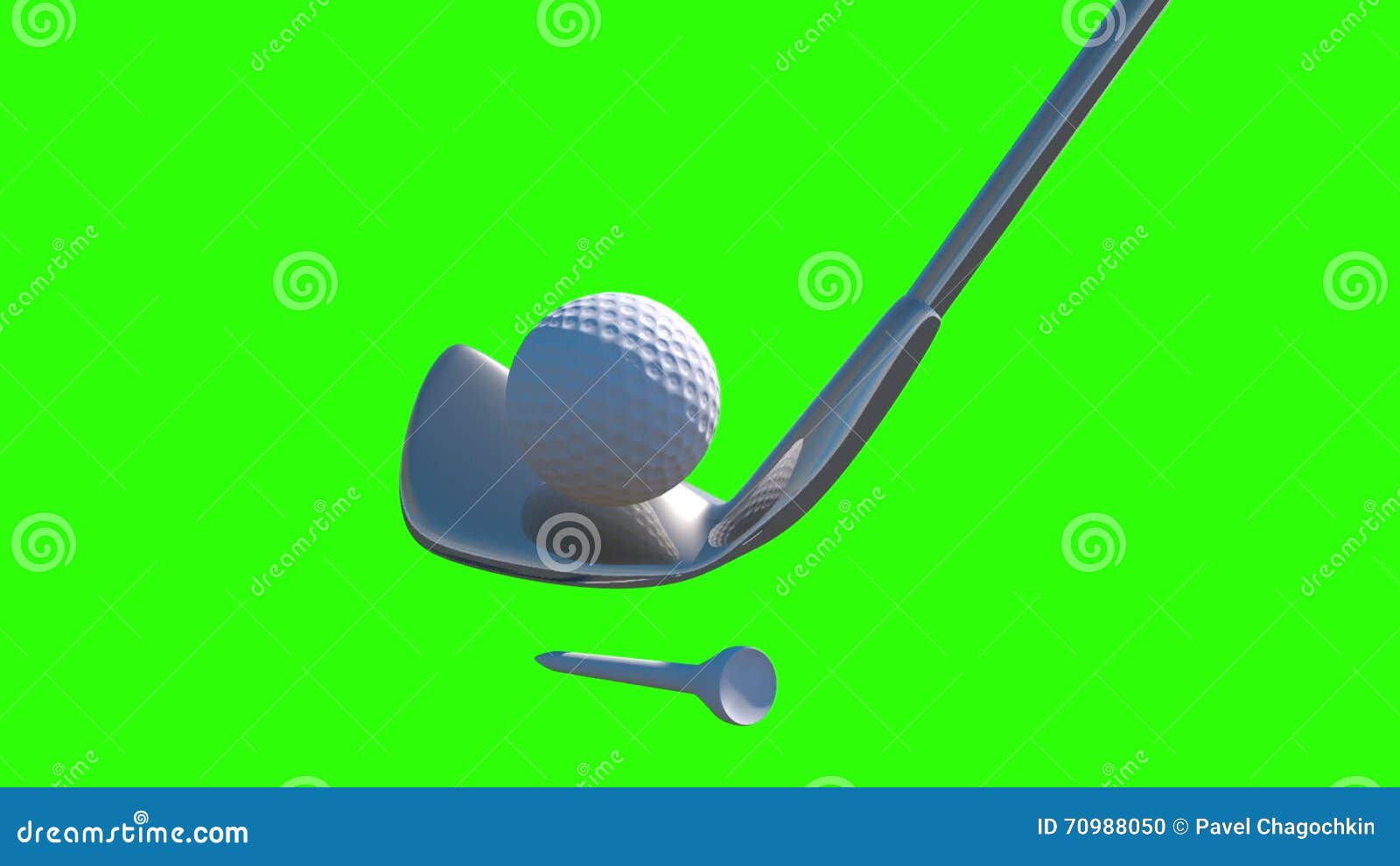 Slow Motion Golf Strike. Golf Ball Animation Stock Footage - Video of ...