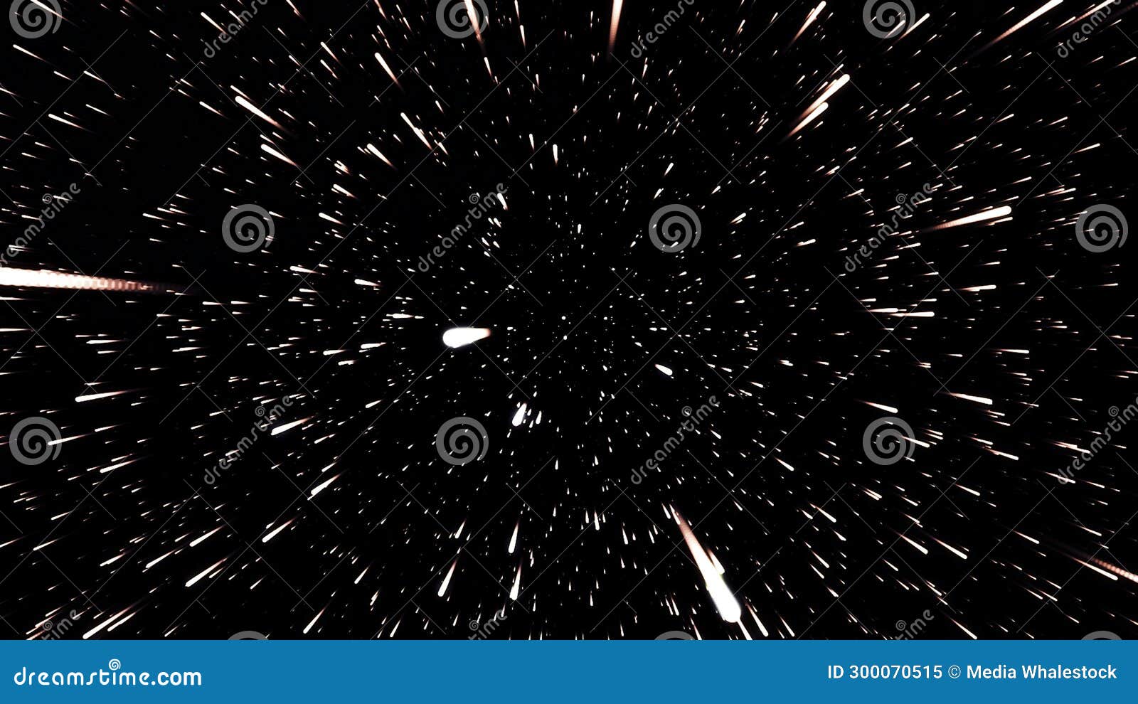 Slow-motion Jump in Outer Space. Motion. Moving Lines in Cosmic Stream ...