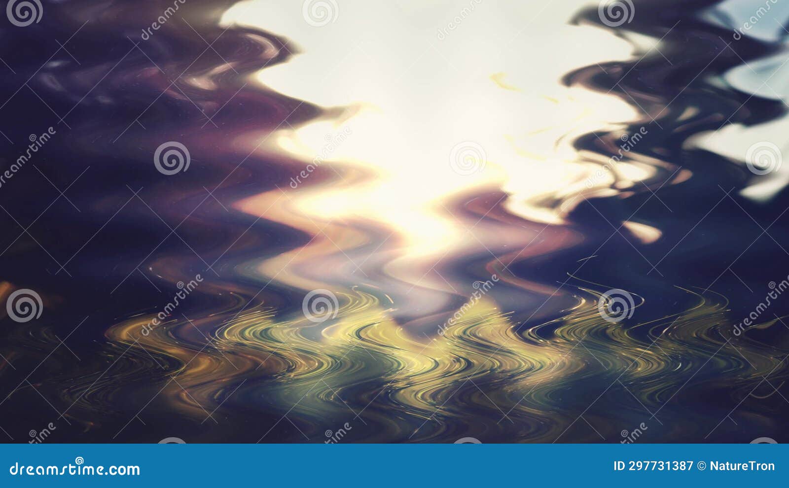 Slow Motion Light and Dark Water Puddle Wavy Abstract Composition Stock ...