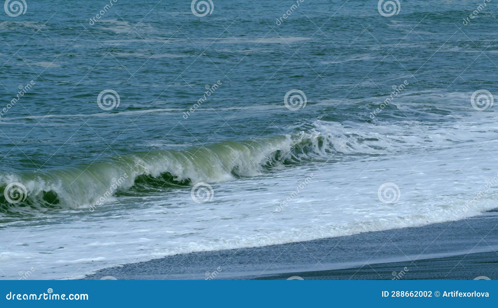 Powerful Stormy Sea Waves. Large Heavy Wave Breaking. Big Splash Sea ...