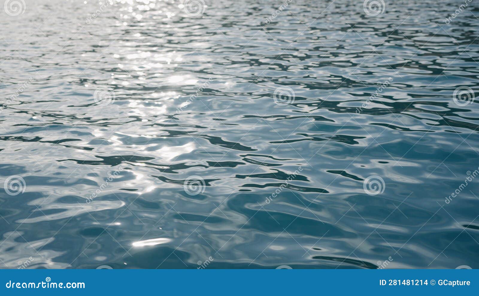 Slow Motion Side View of Sea Surface from a Boat Stock Photo - Image of ...