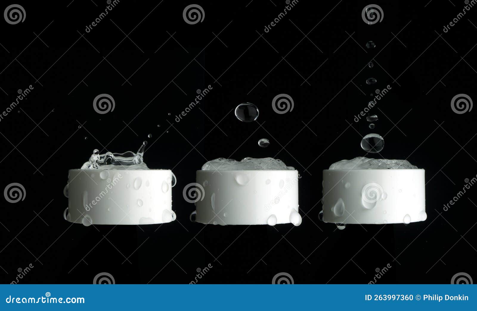 Slow Motion Water Droplets Crashing into Objects Creating Unique ...