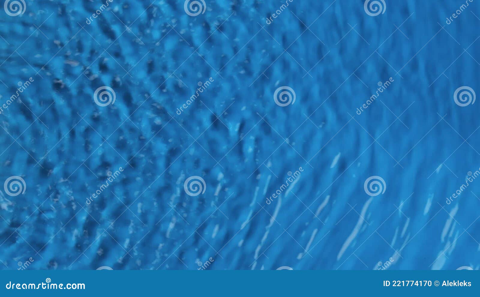 Slow Motion. Waves in Blue Water, Wavy Movement of Water. Horizontal ...