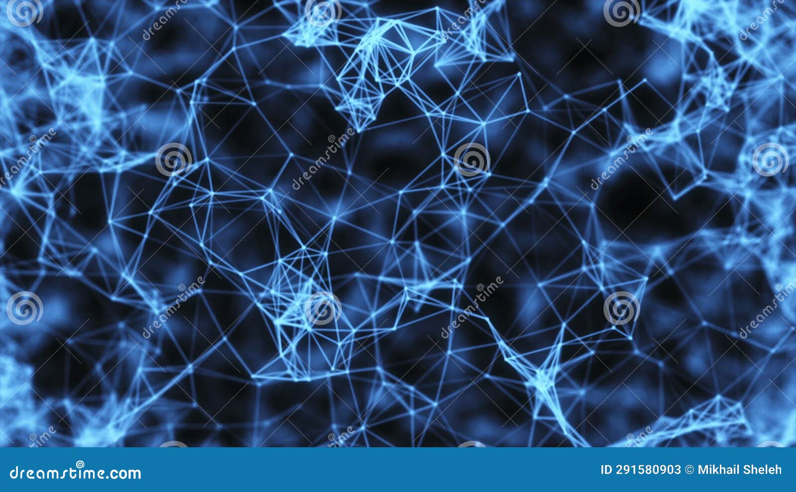 Slow-moving Evolving Interweaving of Dots and Lines. Stock Video ...