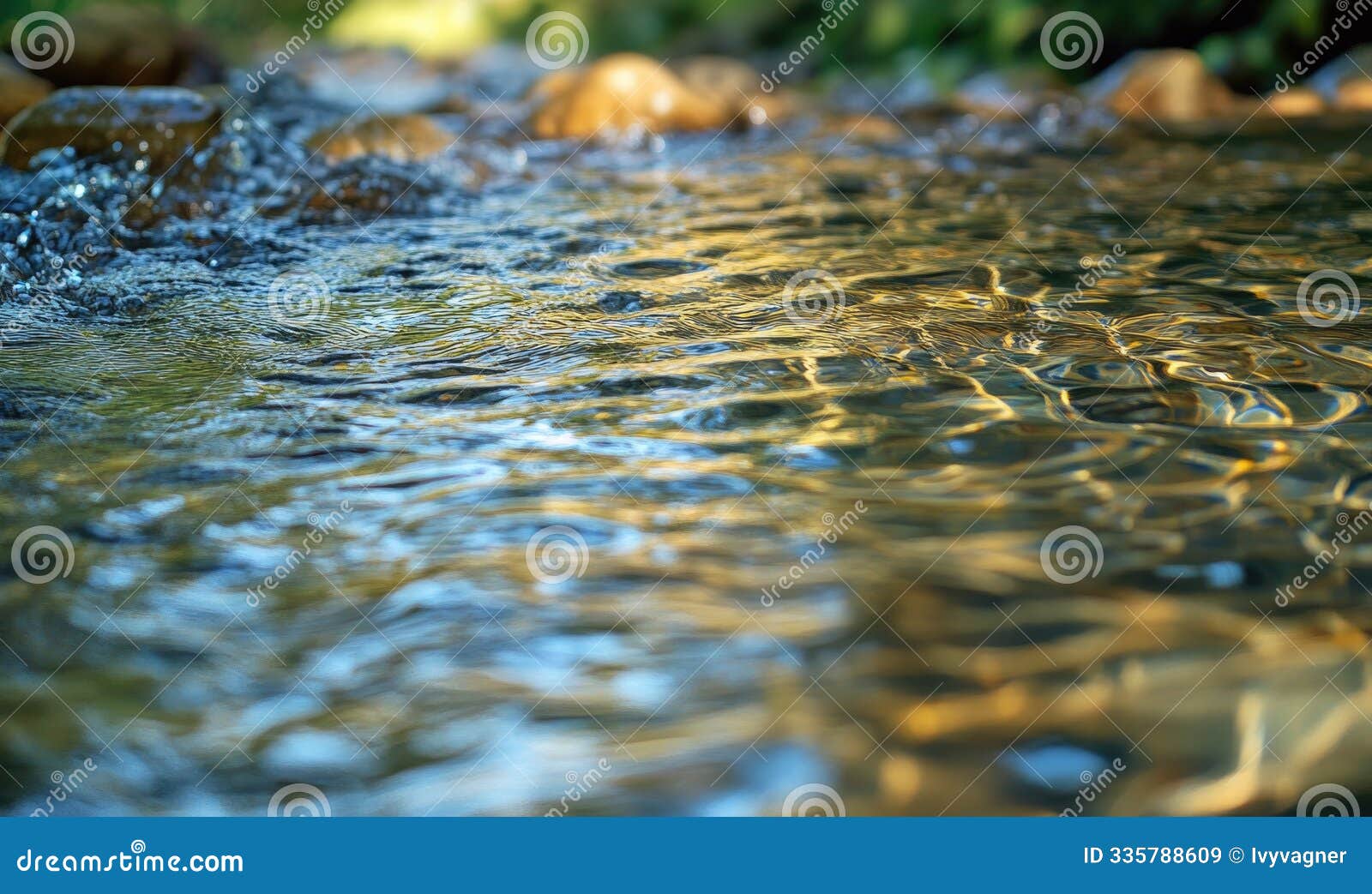 Slow-moving River with Small Ripples Stock Image - Image of ripples ...