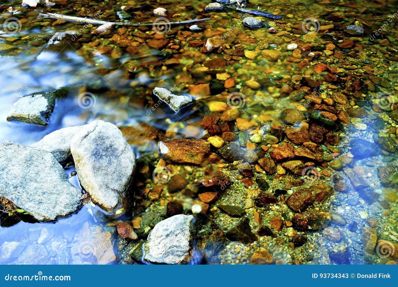 Slow Moving Stream stock image. Image of river, smokey - 93734343