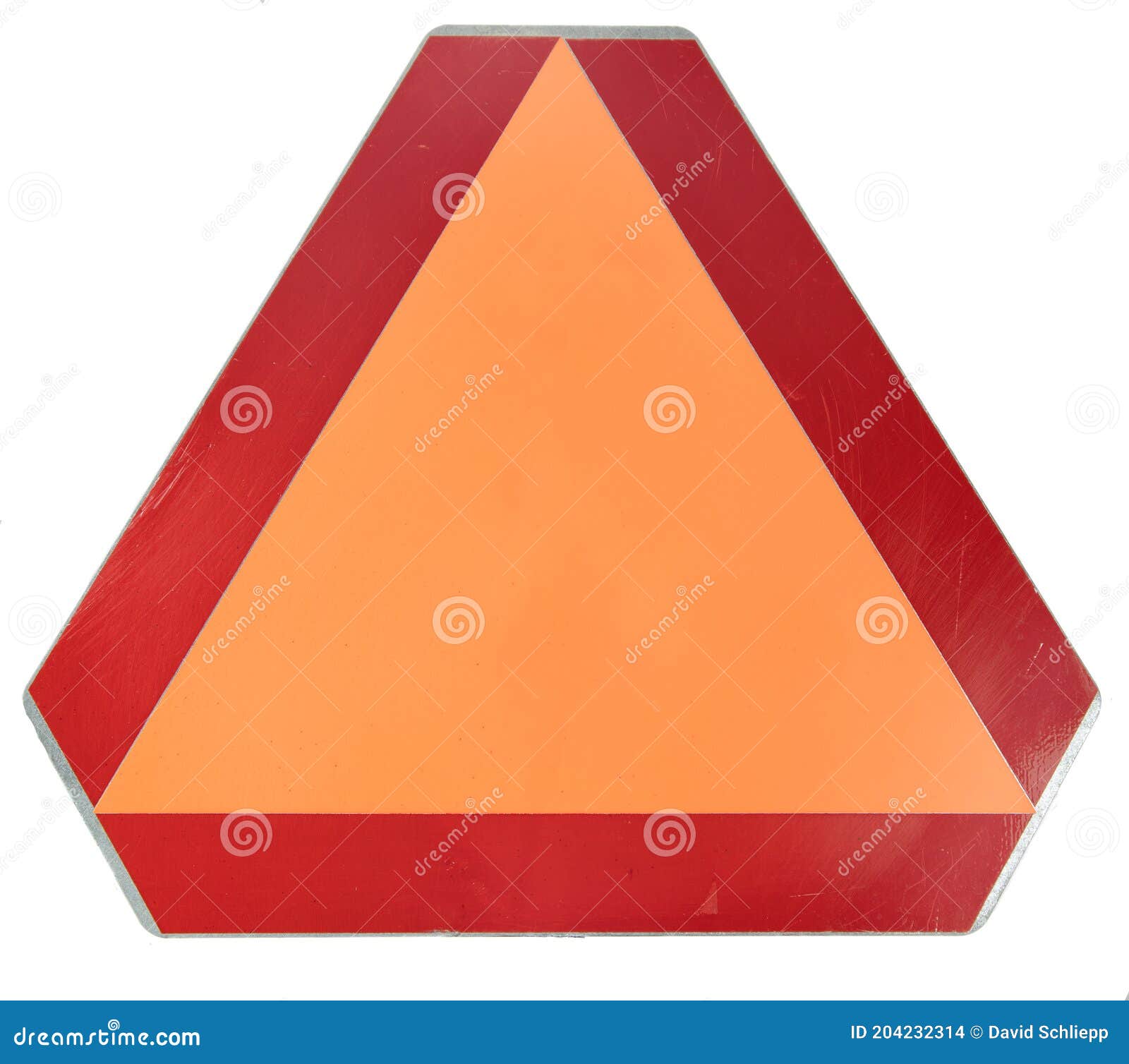 Slow Moving Vehicle Sign stock photo. Image of drive - 204232314