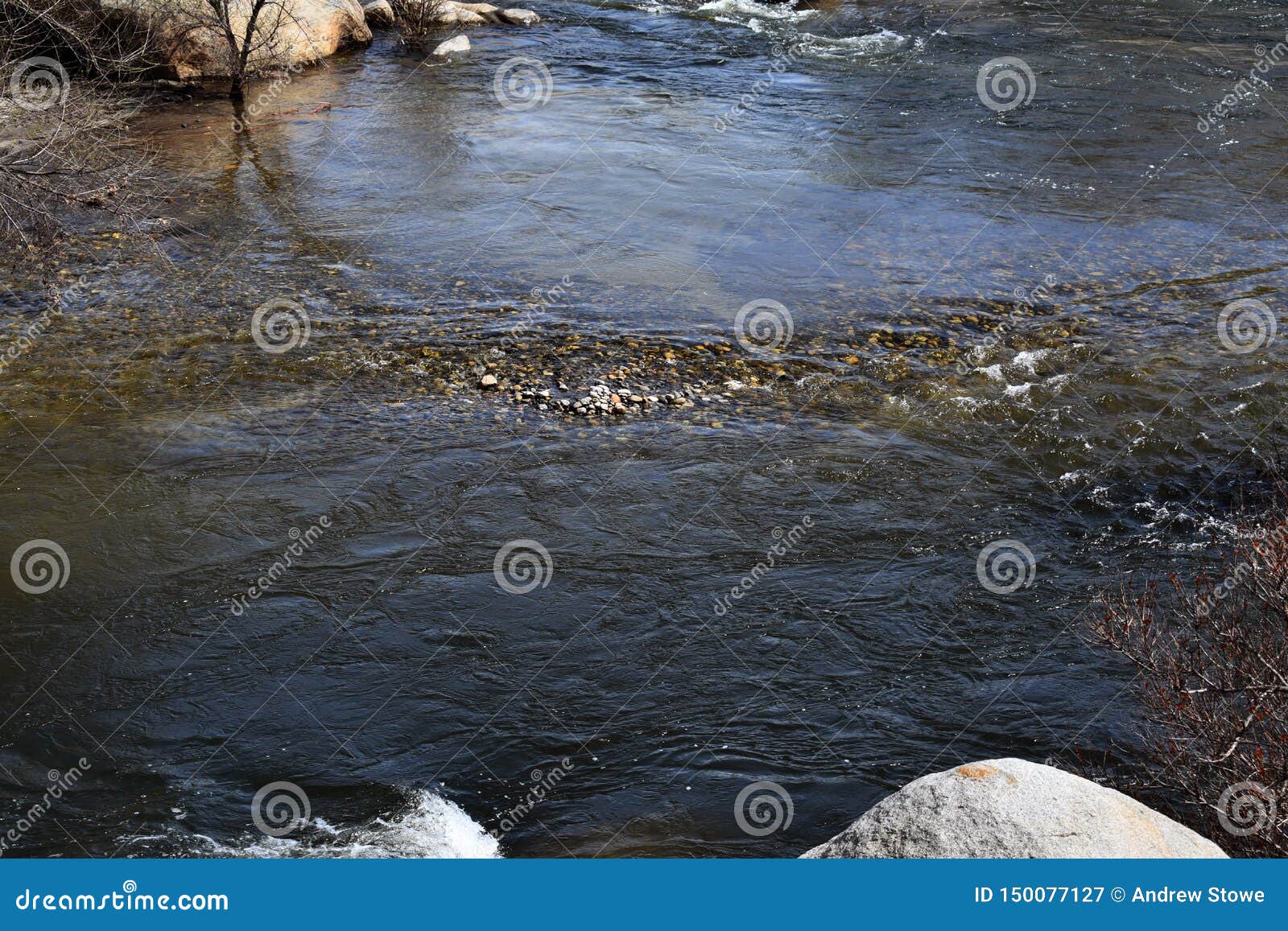 Slow Moving Water in a River Stock Image - Image of water, distilled ...