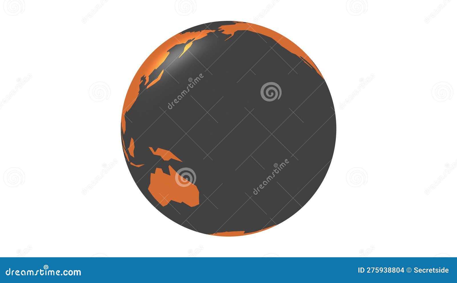 Slow Rotating Earth Globe on White Background Stock Footage - Video of ...