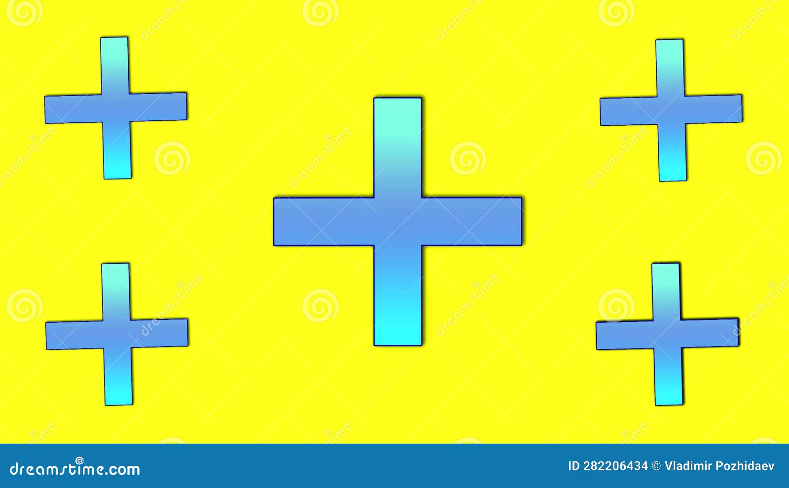 Rotation of blue crosses. stock footage. Video of figure - 282206434