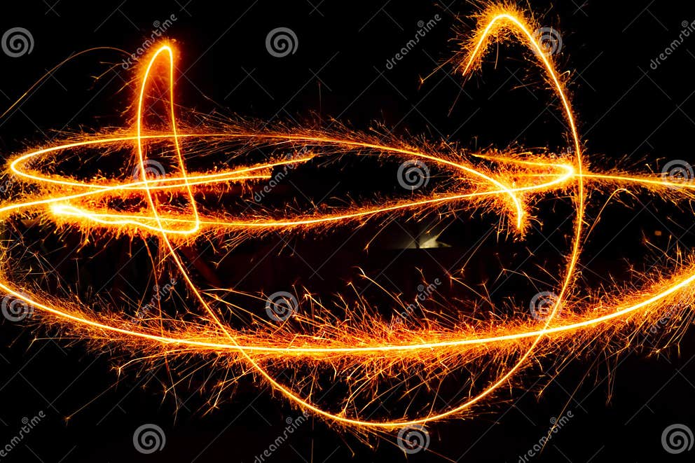 Slow shutter fireworks stock photo. Image of slowshutter - 333854338