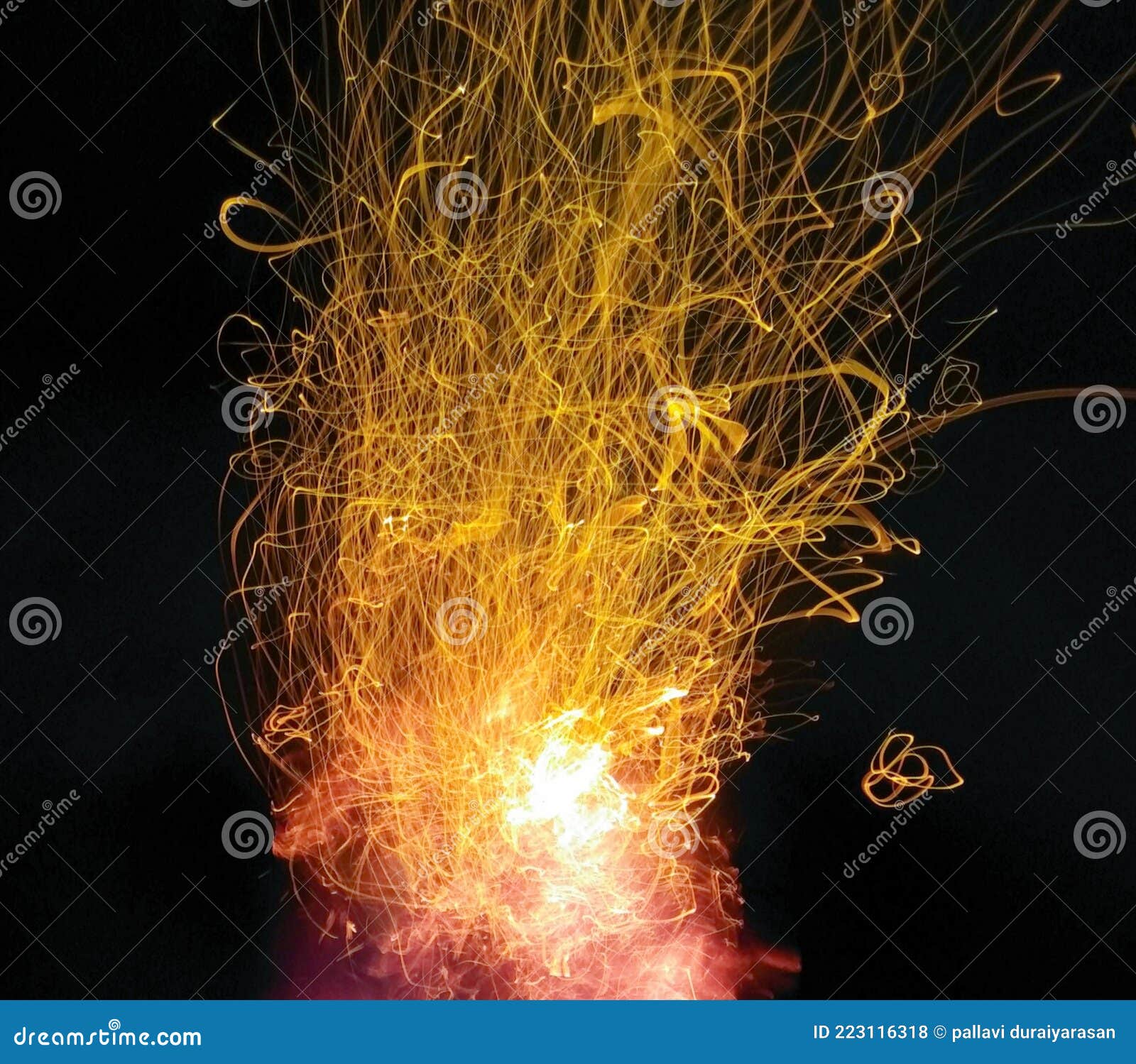Slow Shutter Speed Fire Art Stock Photo - Image of shutter, fire: 223116318