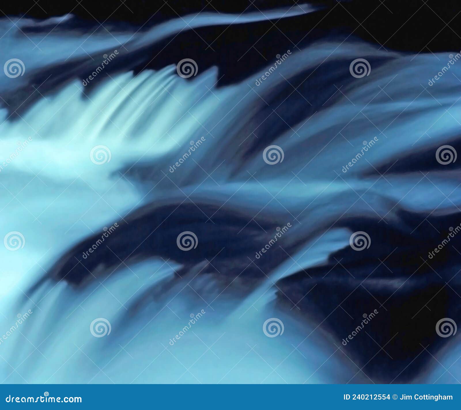 Water Flow Abstract - High Lights & Patterns Stock Illustration ...