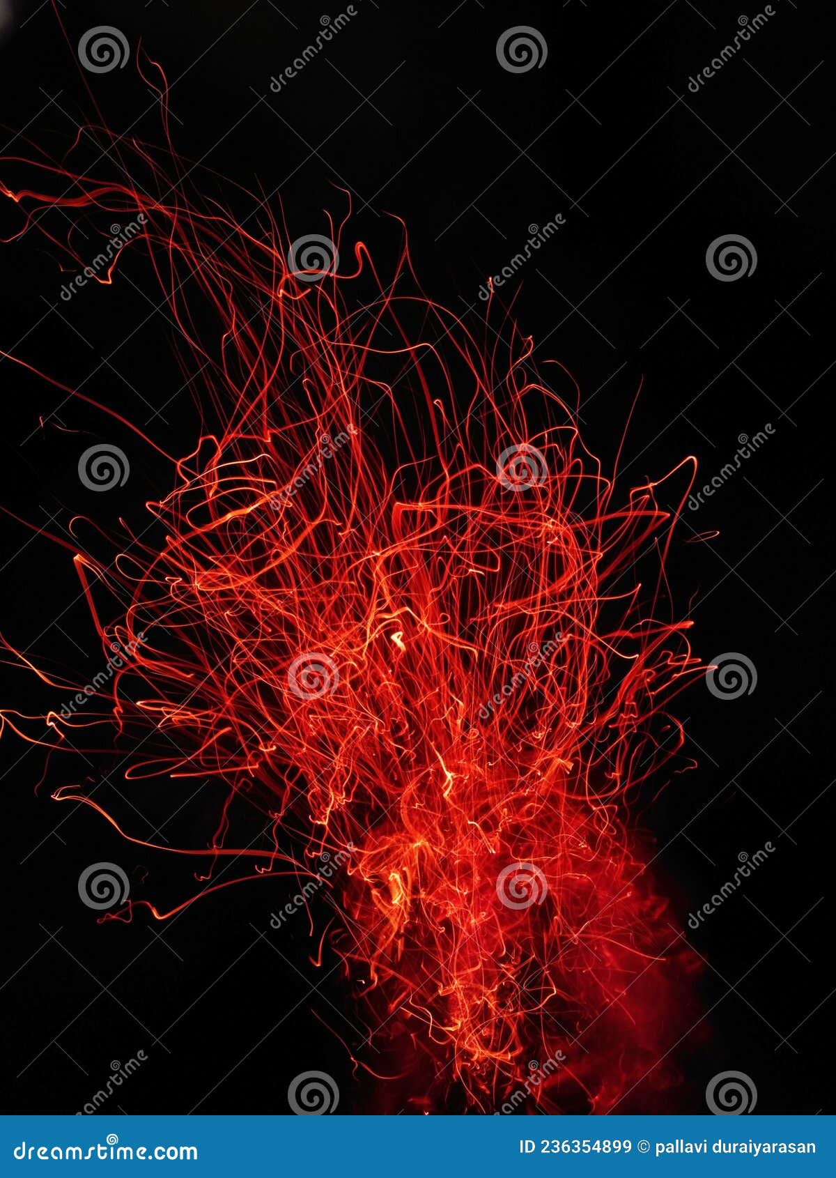 Slow Shutter Speed Color Fire Light Art Stock Image - Image of orange ...