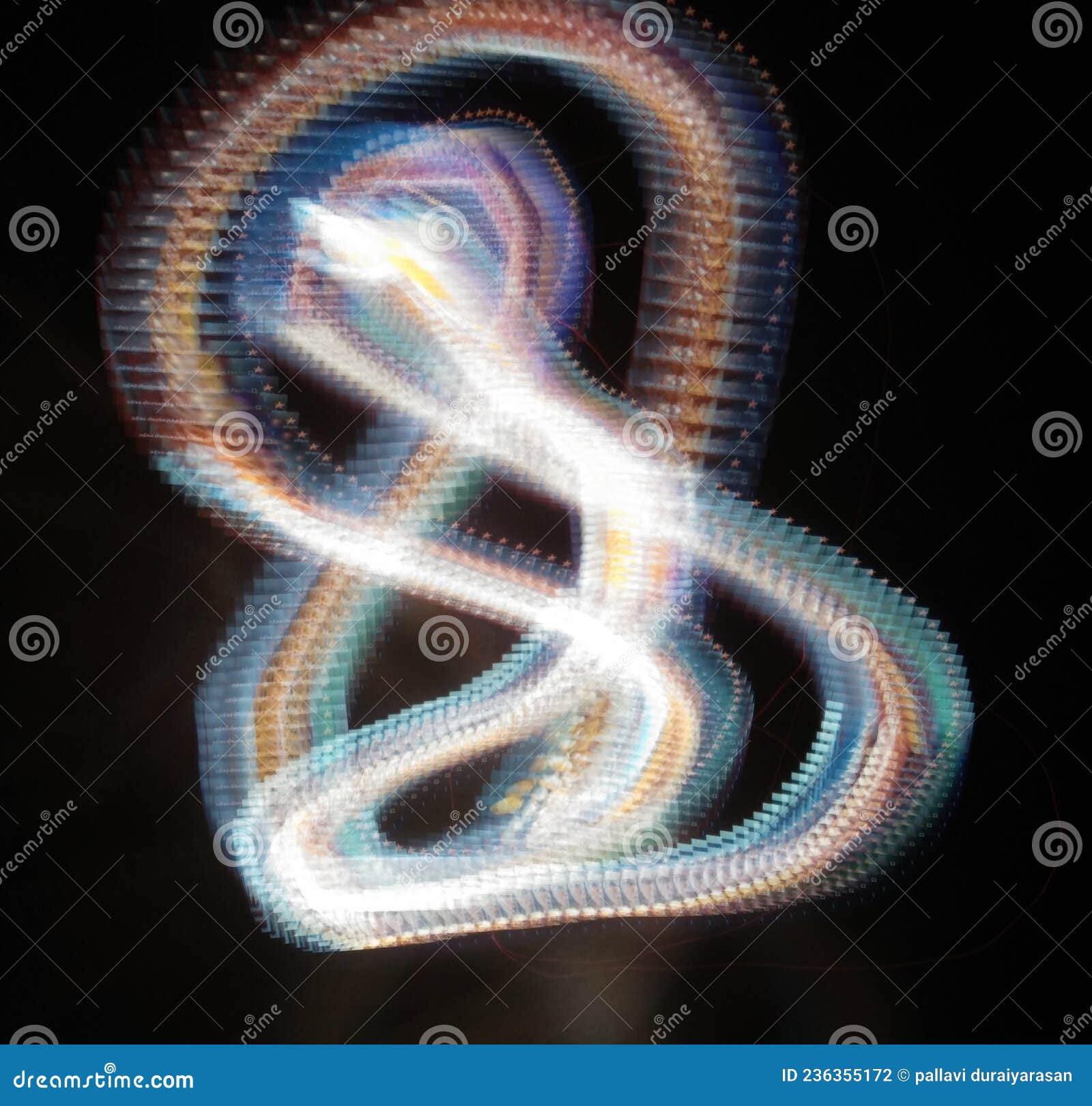 Slow Shutter Speed Color Light Art Stock Photo - Image of color, text ...