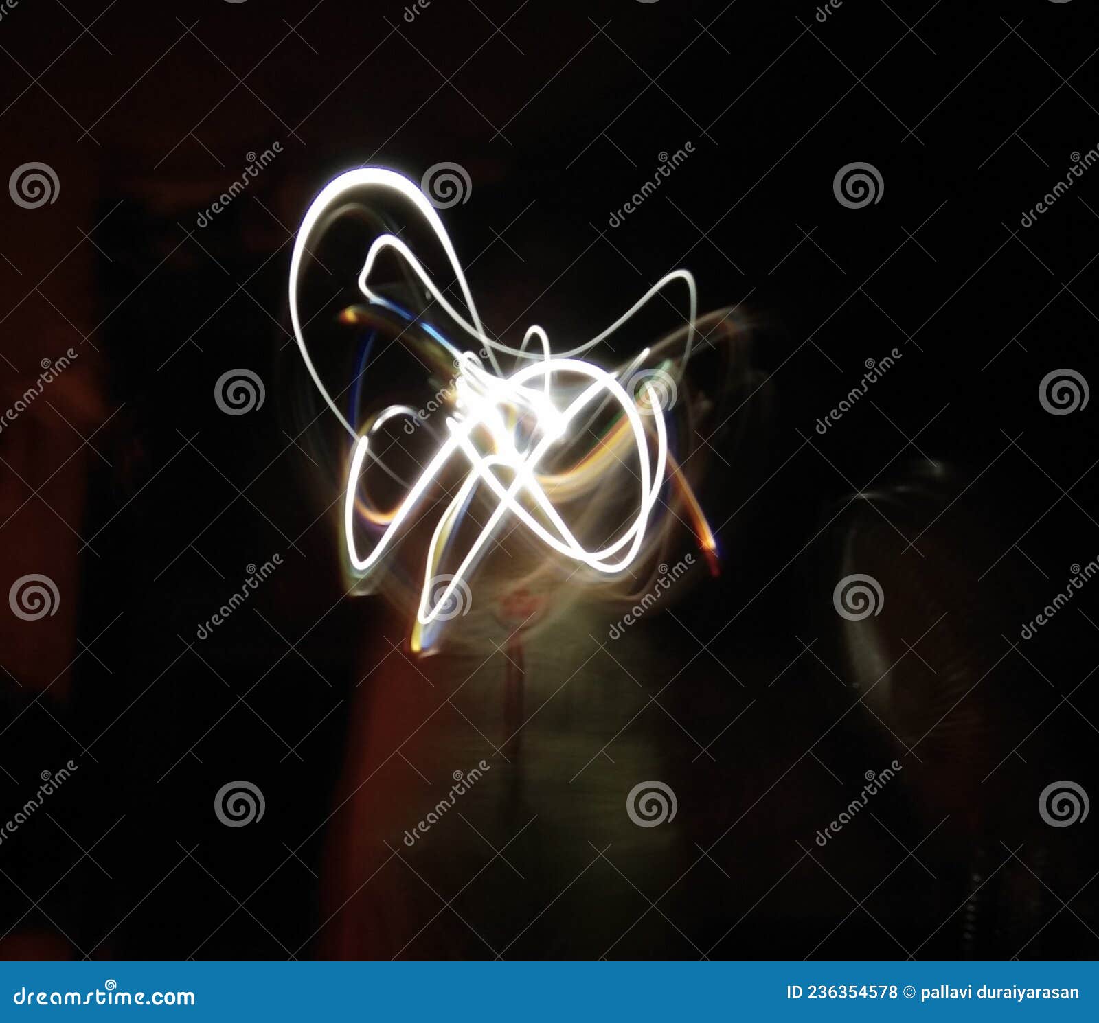 Slow Shutter Speed Light Art Stock Photo - Image of text, night: 236354578