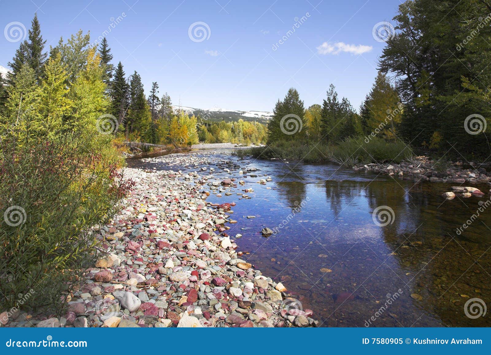 Slow stream stock image. Image of beautiful, picturesque - 7580905