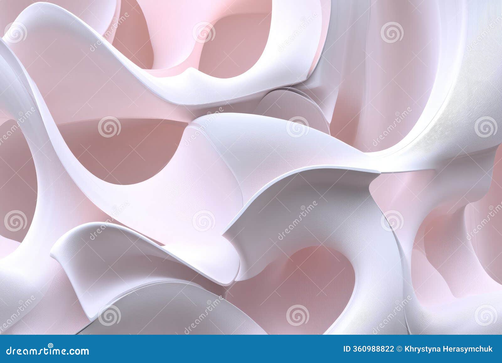 Slow Undulating Pattern in Light Pink, Gracefully Shifting through ...