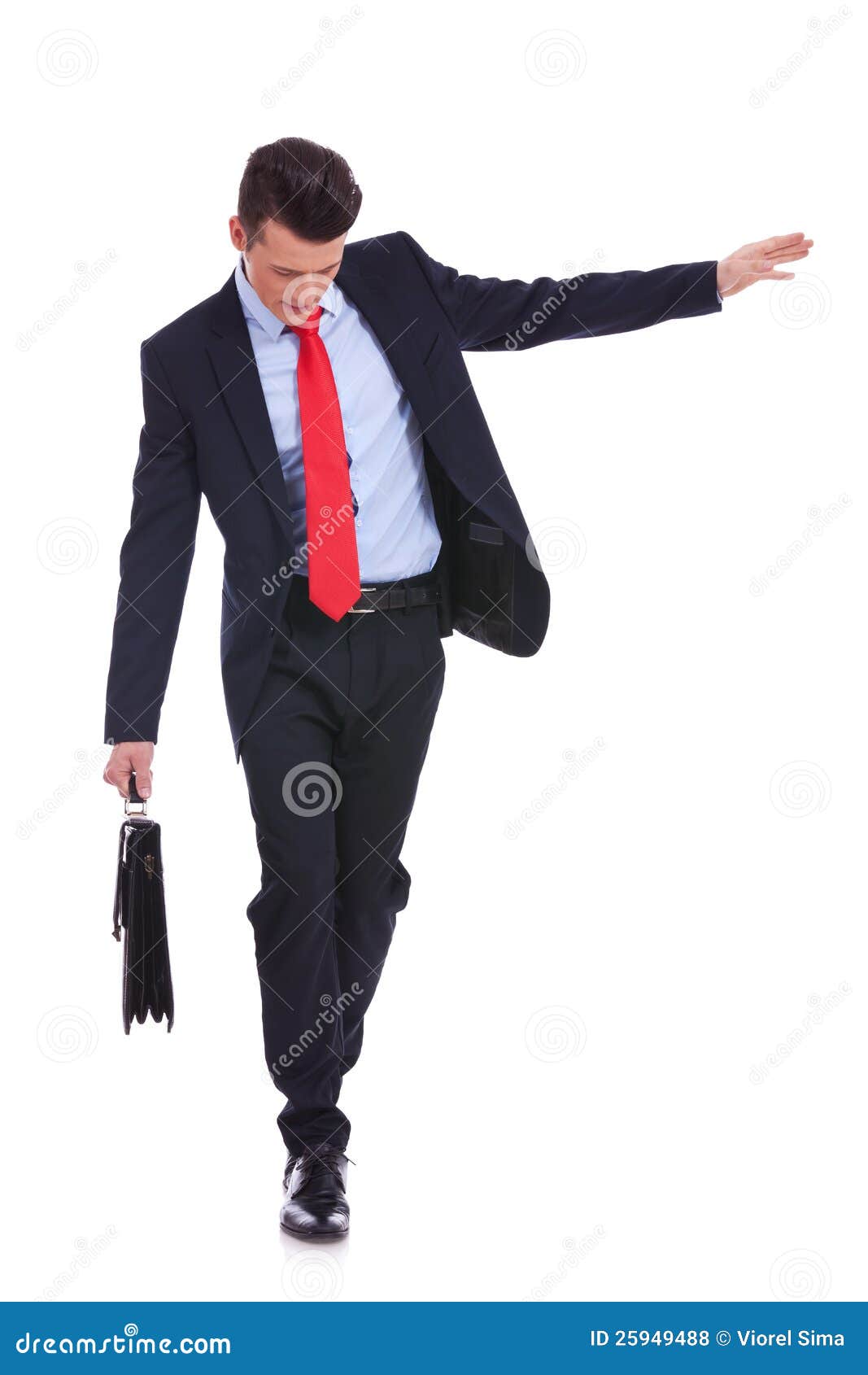 Slow Walking with Fear from Falling Stock Photo - Image of anxiety ...