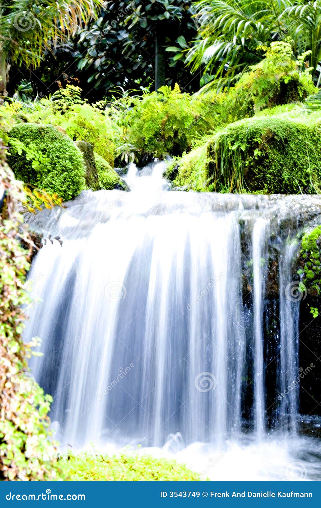 Slow water fall stock image. Image of rain, blue, fresh - 3543749