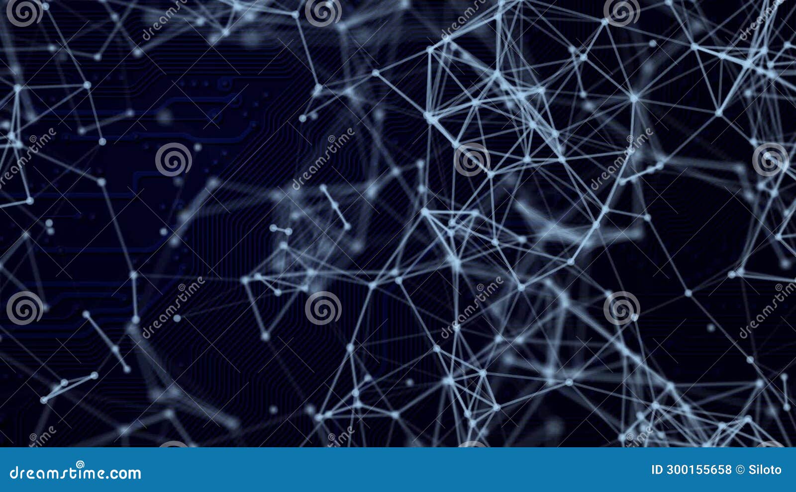 Slowly Moving Connecting Particles, Complex Structure, Abstract Animated Background Stock ...