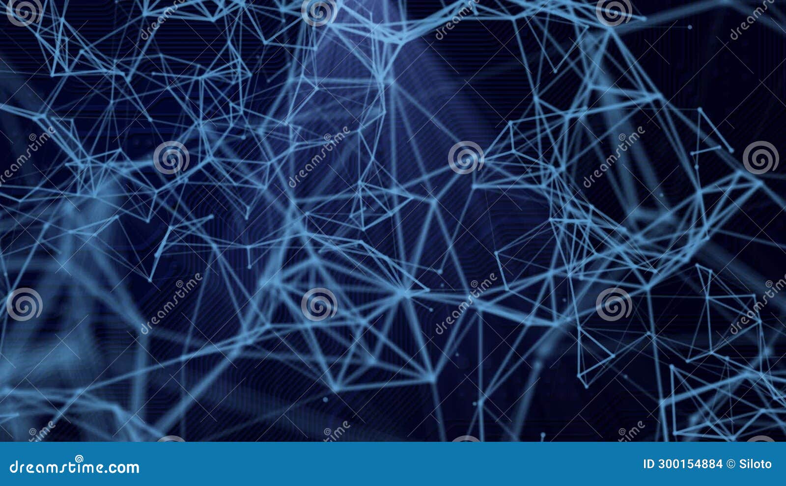 Slowly Moving Connecting Particles, Complex Structure, Abstract Animated Background Stock ...