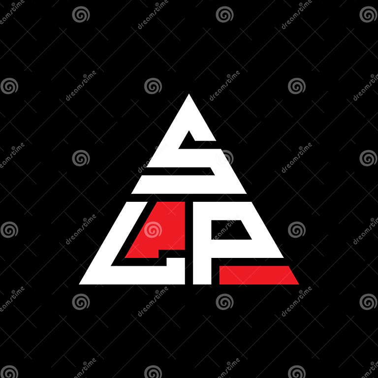SLP Triangle Letter Logo Design with Triangle Shape. SLP Triangle Logo ...