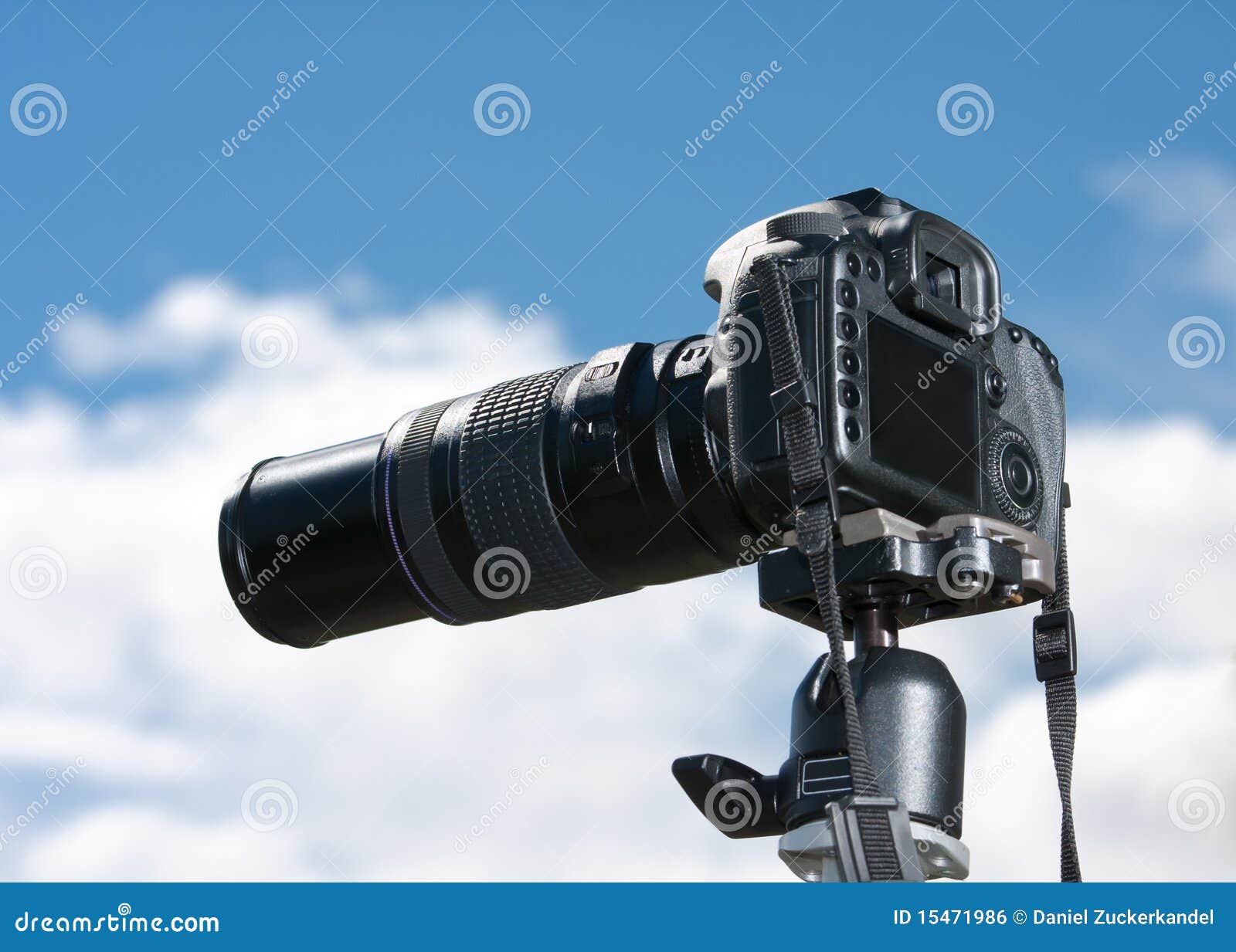 SLR Camera stock photo. Image of sightseeing, blue, zoom - 15471986