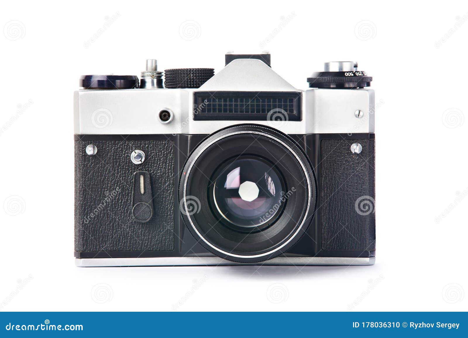 SLR camera retro isolated stock photo. Image of obsolete - 178036310