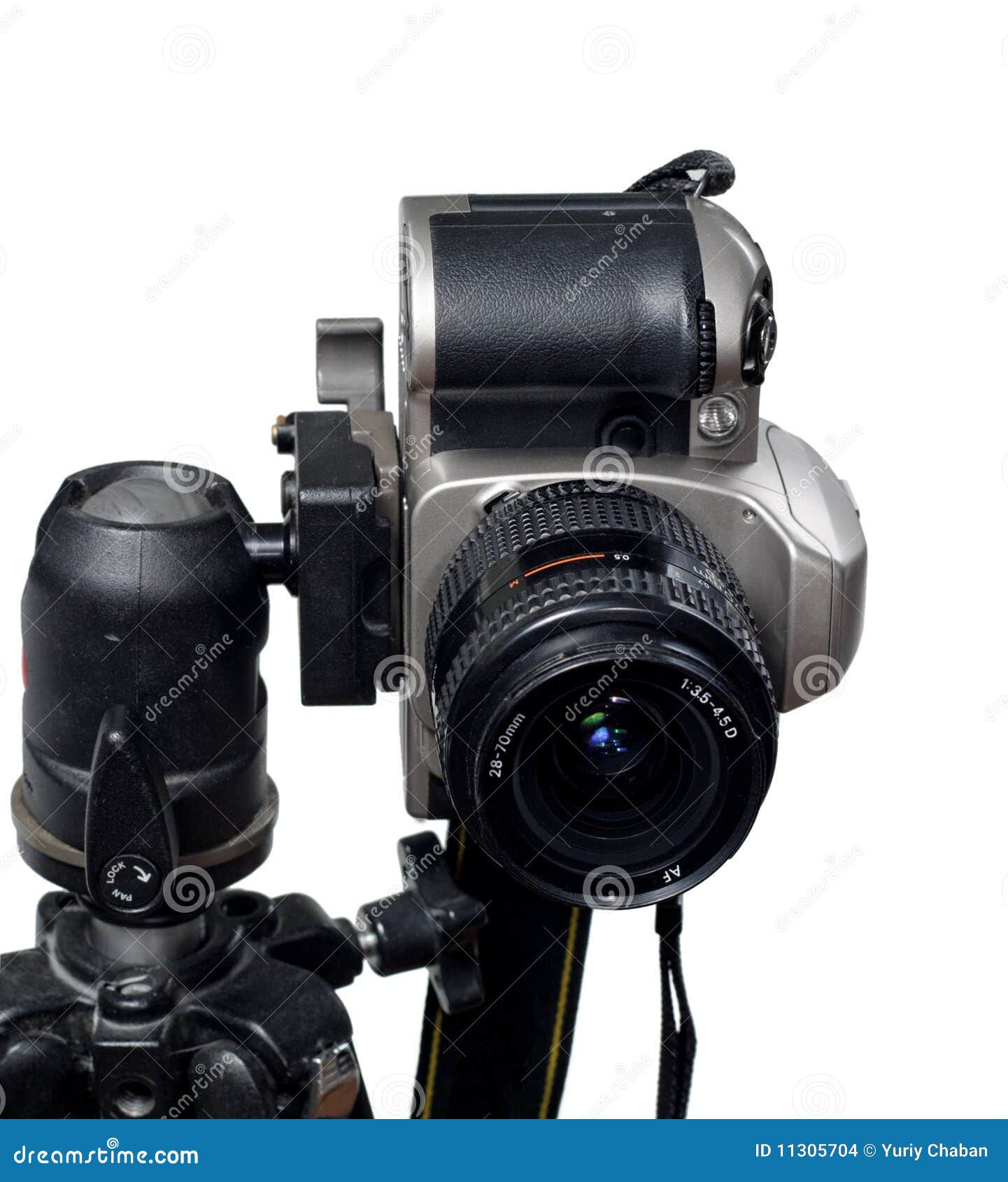 Slr/dslr Camera Mounted on Tripod Stock Photo - Image of view, closeup ...