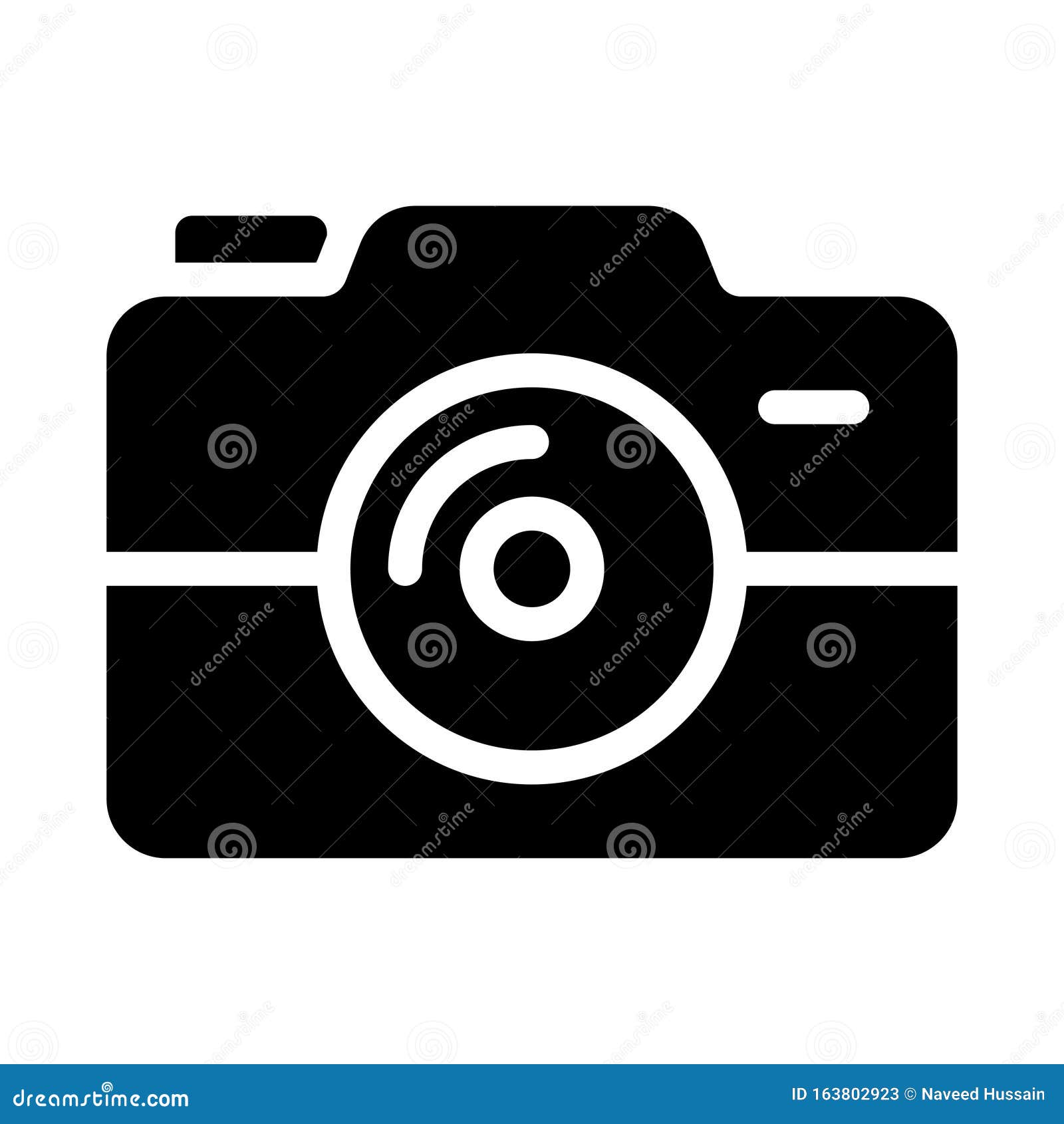 SLR vector glyph flat icon stock vector. Illustration of sign - 163802923